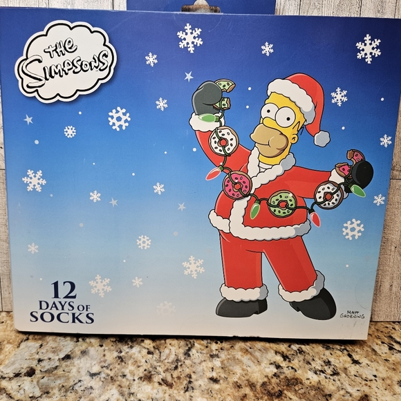 Simpsons | Accessories | The Simpsons 2 Days Of Socks Mens Advent Sock ...